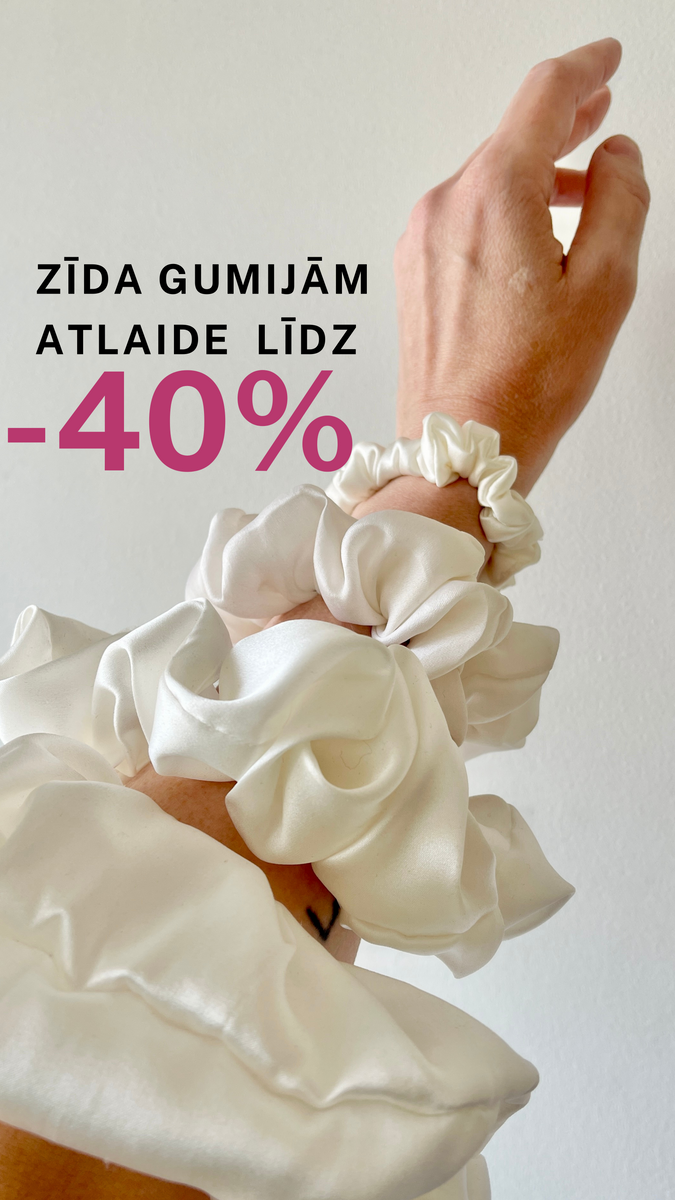 Zīda matu gumijām -40%! Kādēļ izvēlēties Baiba Ladiga zīda matu gumija